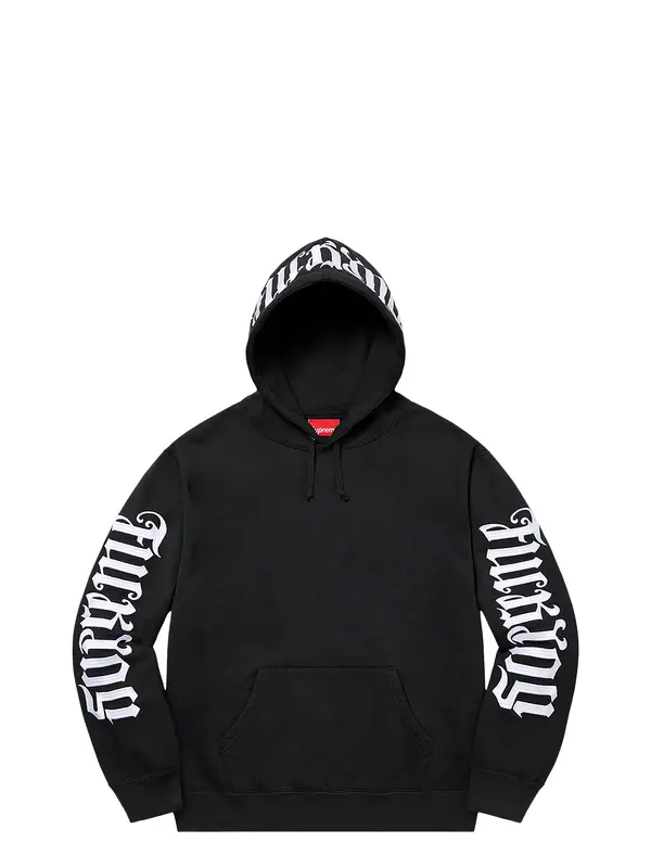Supreme Ambigram Hooded Sweatshirt - Black