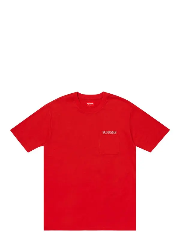 Supreme Short-sleeve Pocket Tee - Red