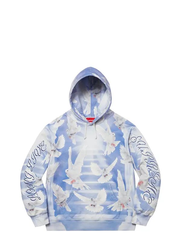 Supreme Doves Hooded Sweatshirt - Blue