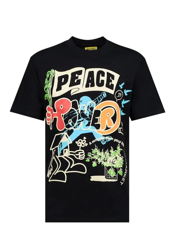 MARKET Peace And Power Tee - Black