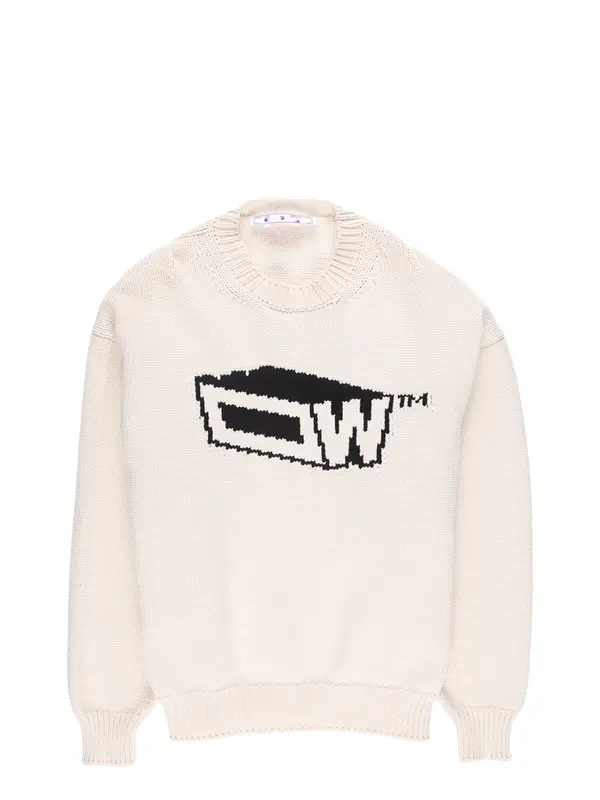 Off-White Graffiti Zine Crewneck - Cream