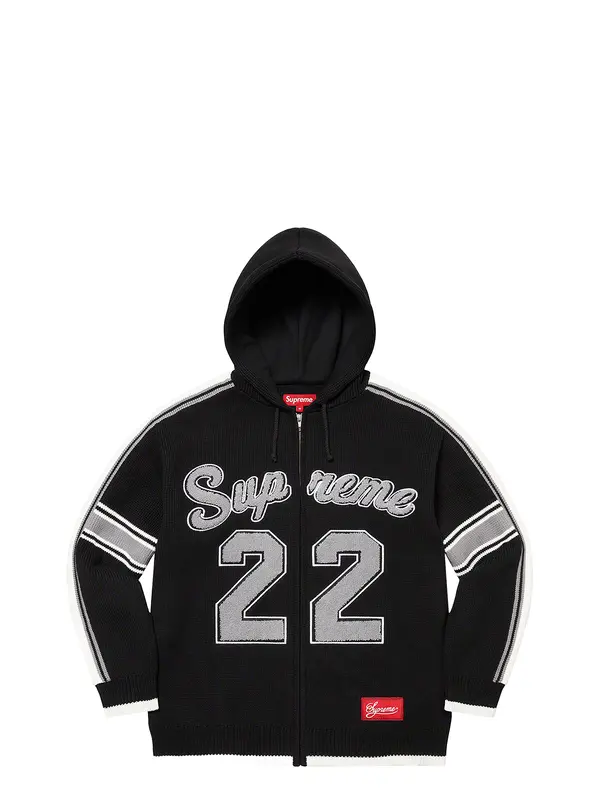 Supreme Sport Zip Up Hooded Sweater - Black