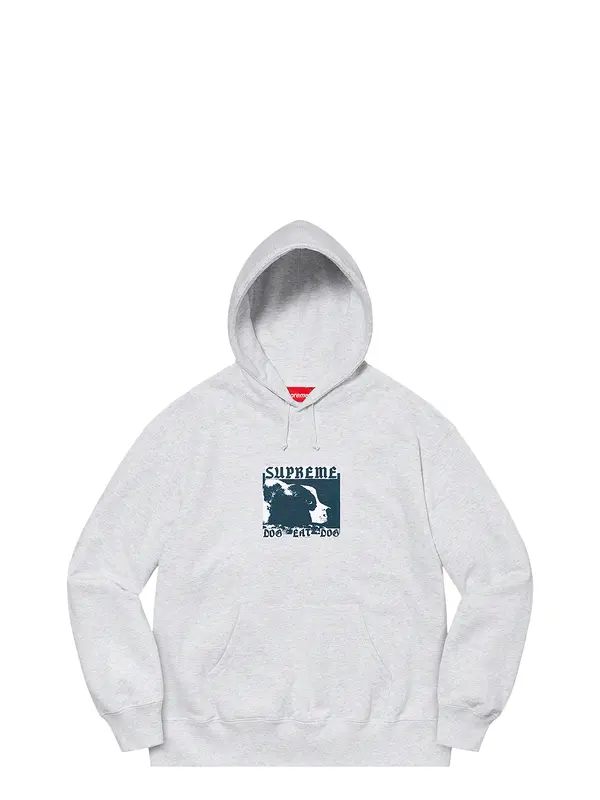 Supreme Dog Eat Dog Hooded Sweatshirt - Grey