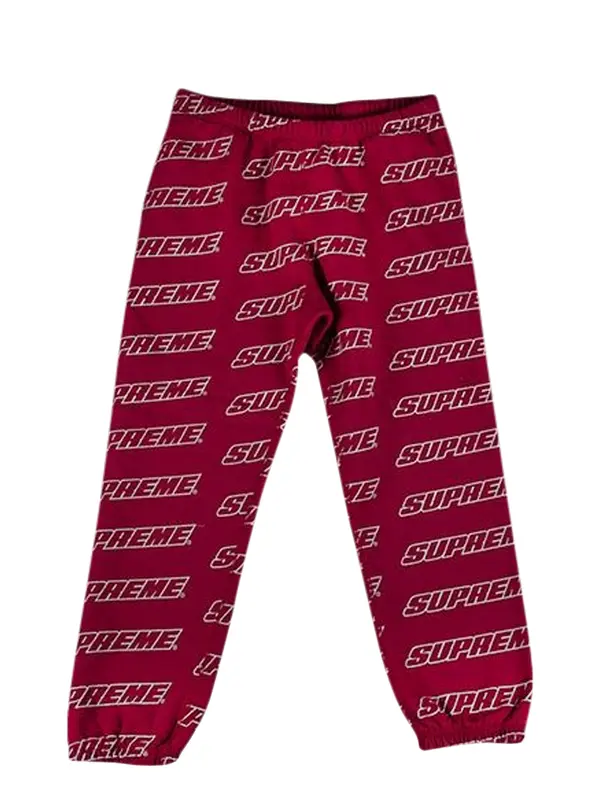 Supreme Repeat Sweatpant 'cardinal - Red