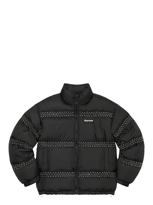 Supreme X B.b. Simon Studded Puffer Jacket - Black