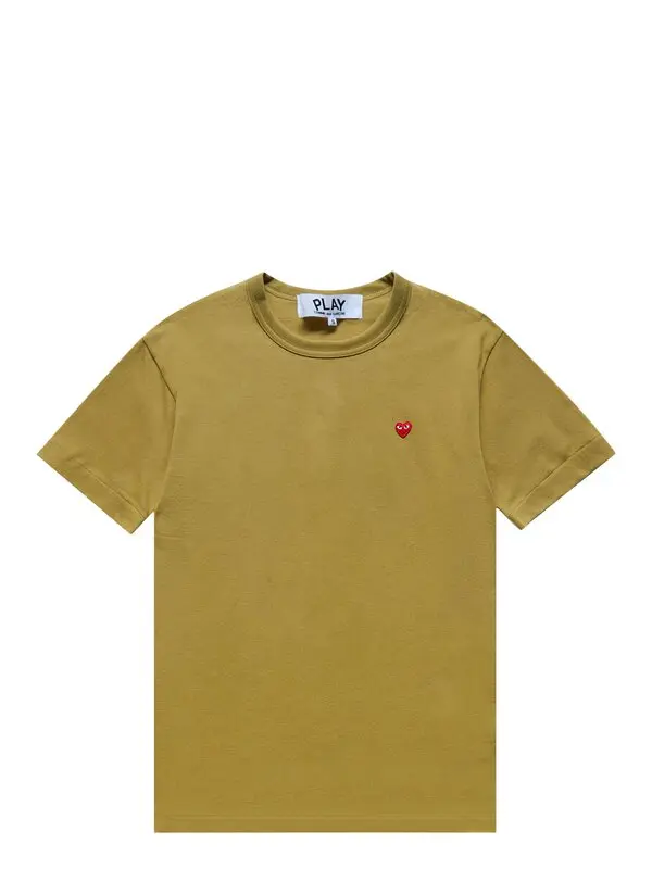 Play Comme Des Garcon Small Heart Tee - Green