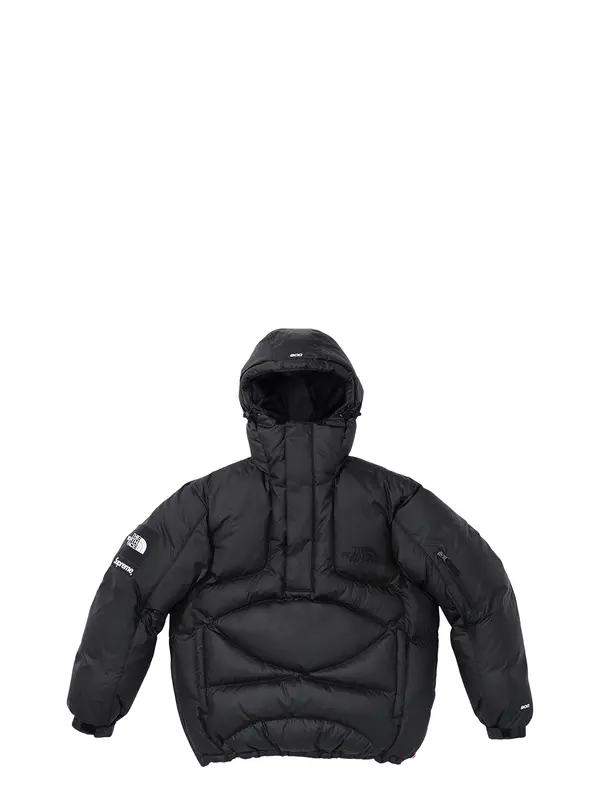 Supreme X The North Face 800-fill Half Zip Hooded Pullover - Black