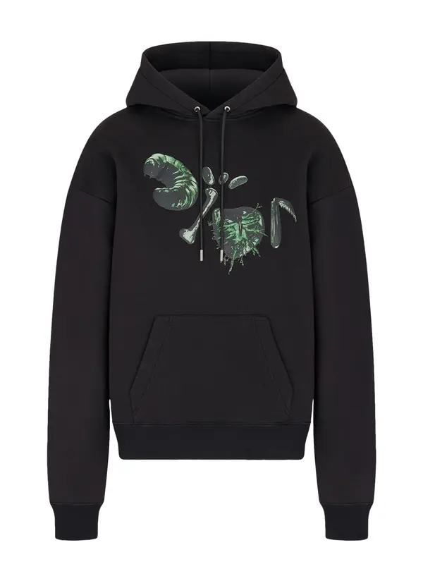 Dior X Cactus Jack Oversized Hooded Sweatshirt - Black