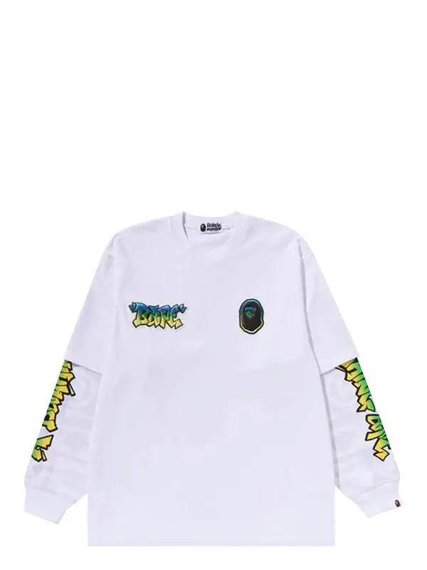 A BATHING APE Sport Long-sleeve T-shirt - White