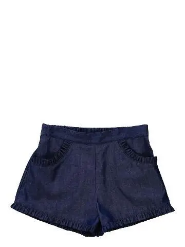 Busy Bees Phoebe Pocket Shorts - Indigo Denim Chambray