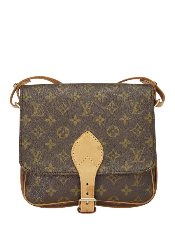 LOUIS VUITTON Monogram Canvas Cartouchiere Bag - Brown