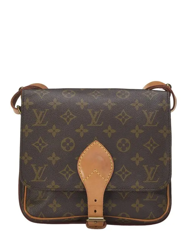 LOUIS VUITTON Monogram Canvas Cartouchiere Bag - Brown