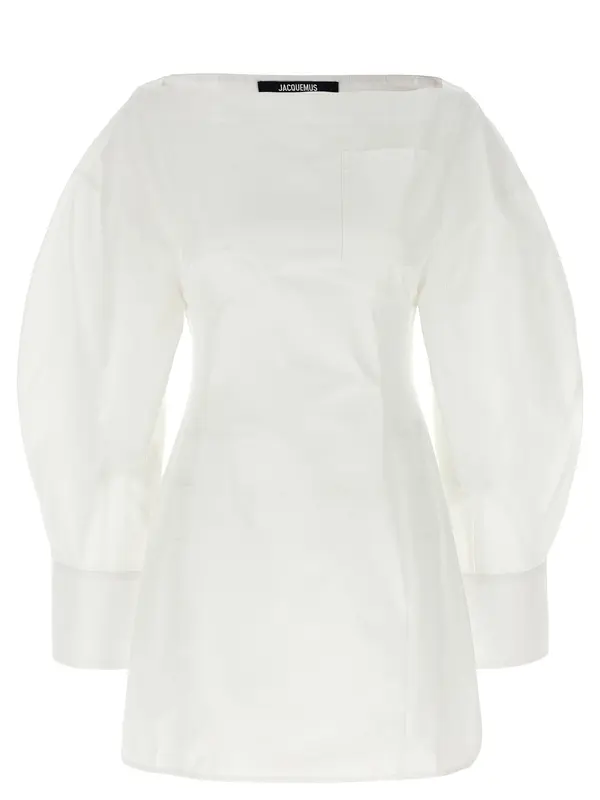 Jacquemus La Robe Chemise Casaco Cotton Dress - White