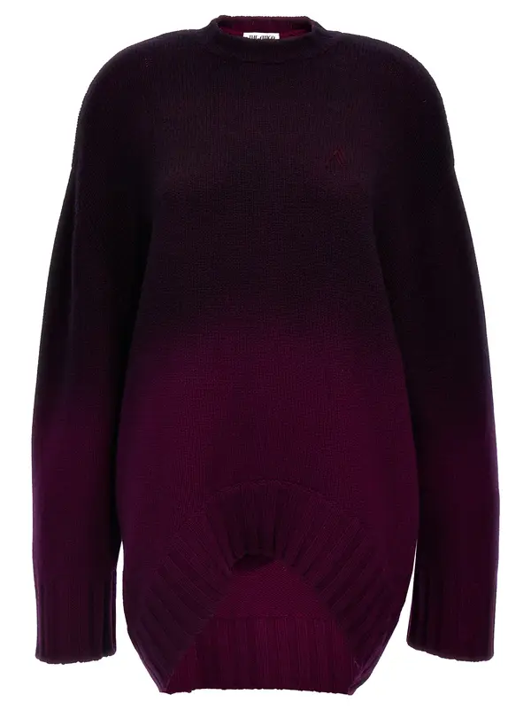 Attico Oversized Knit Dress - Purple