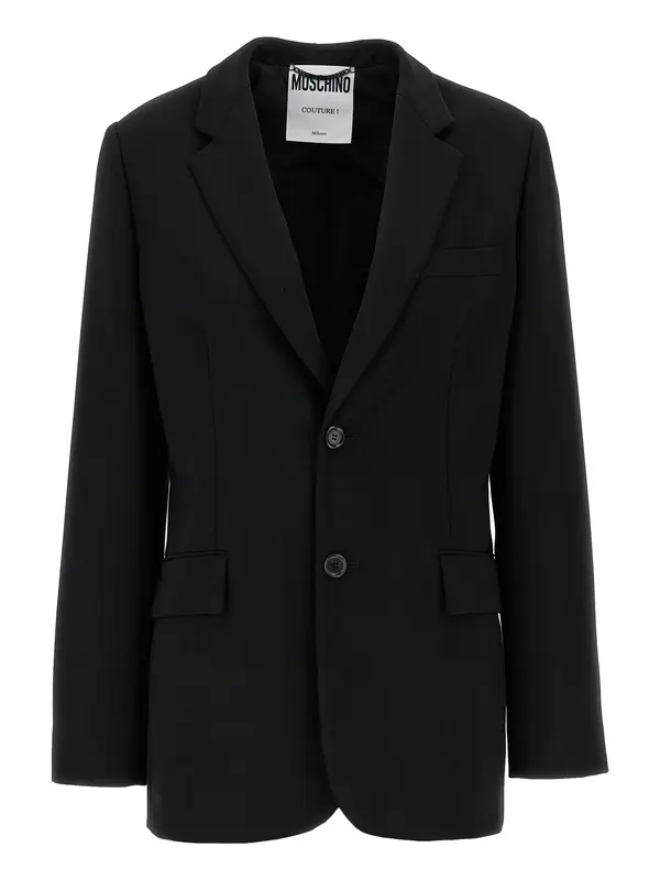 Moschino Single-breasted Blazer - Black