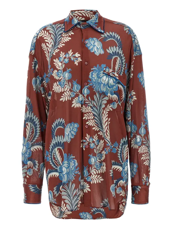 Etro Floral Foliage Print Shirt - Multicolor