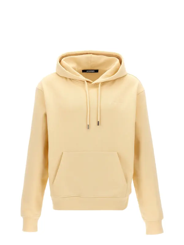 Jacquemus Brode' Cotton Hoodie - Beige