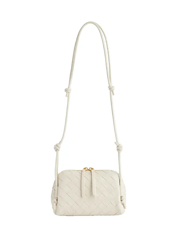 Bottega Veneta Loop Mini Cross-body Bag - Sea Salt-m Brass