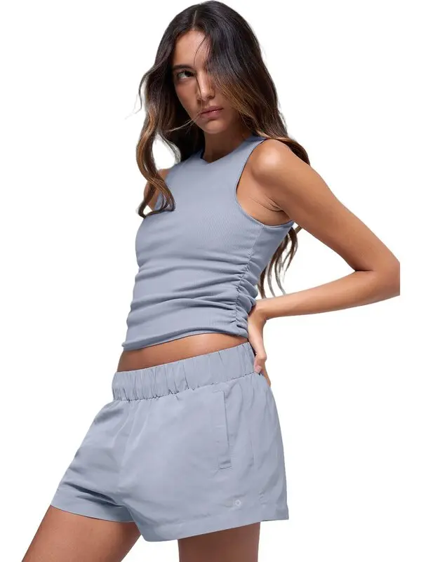Alo Yoga Ribbed En Pointe Tank Top - Winter Frost