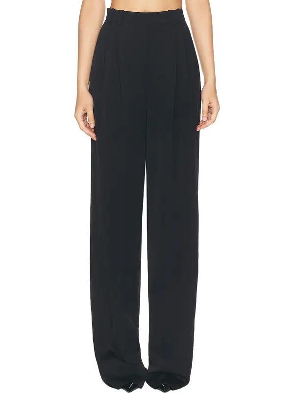 Saint Laurent Straight Leg Trouser - Noir