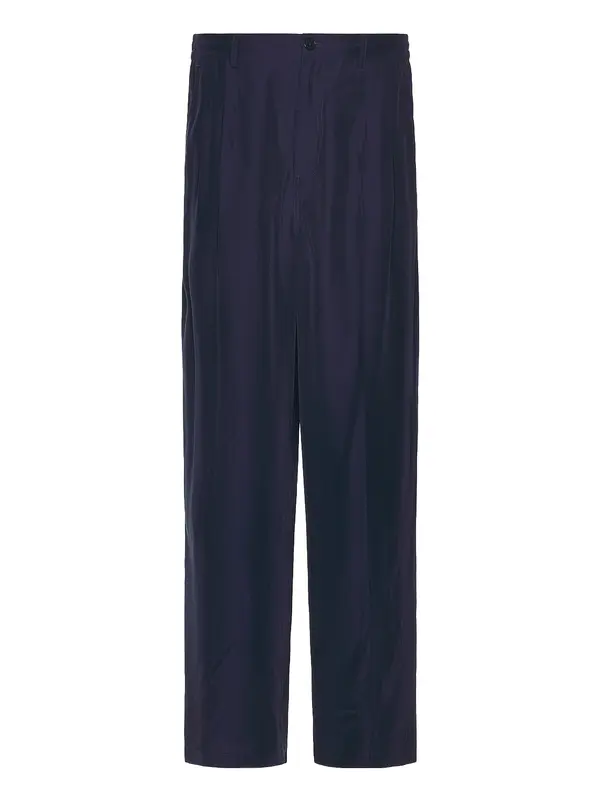 Simkhai Clyde Cinch Waist Pleated Trouser - Midnight