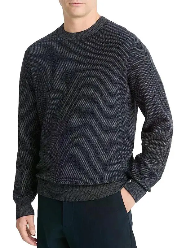 Vince Geo Jacquard Sweater - Coastal/heather Gray
