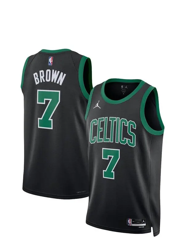 JORDAN BRAND Jaylen Brown Boston Celtics Statement Edition Swingman Jersey - Black
