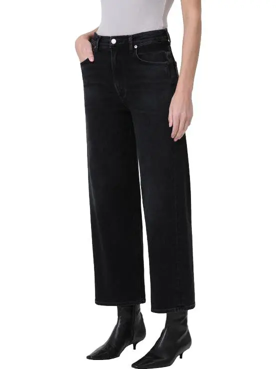 AGOLDE Ren High-waist Wide-leg Jeans - Hush
