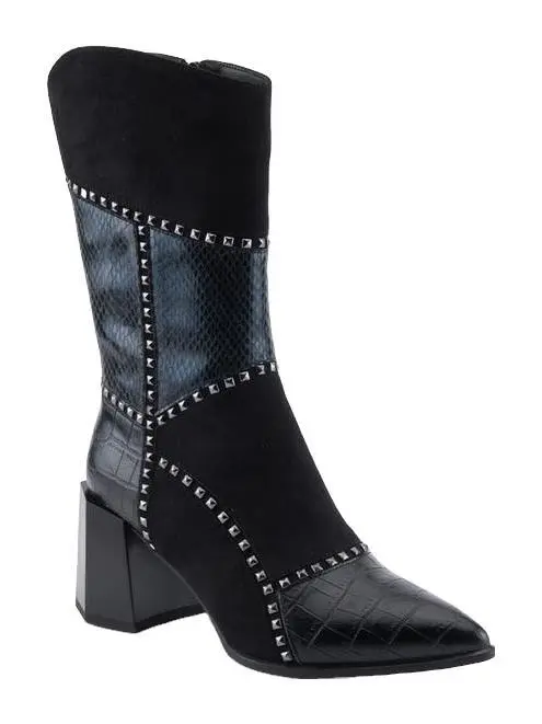 SPRING STEP SHOES Zayrina Pointed Toe Boots - Black
