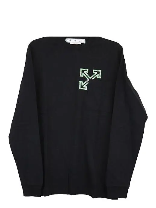 Off-White Tape Arrows Pkt Skate Long Sleeve T-shirt - Black