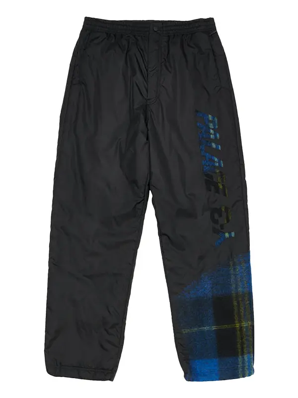 Y3 X Palace Needle Punch Nylon Wool Pants - Black
