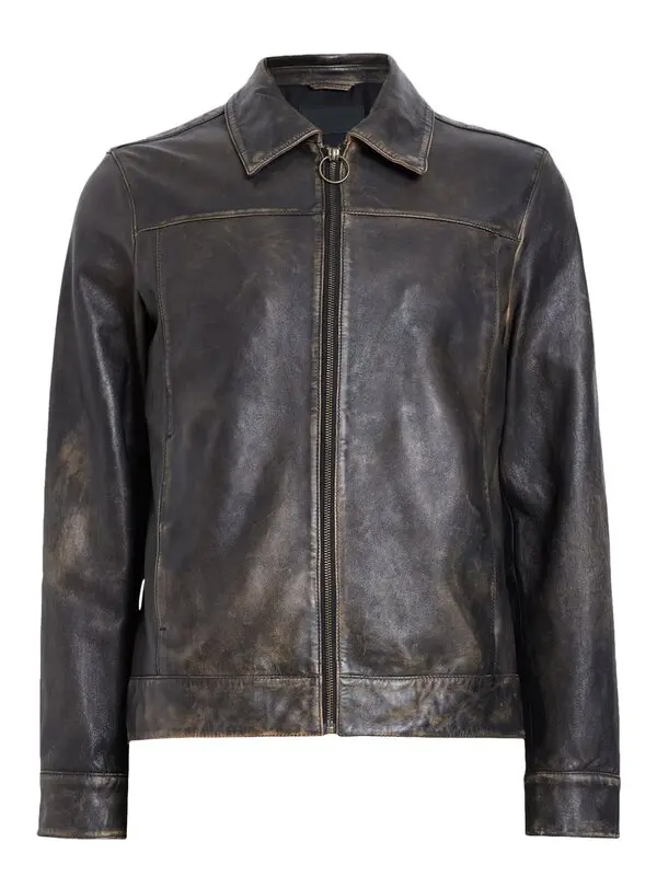 ALLSAINTS Alkan Leather Jacket - Black