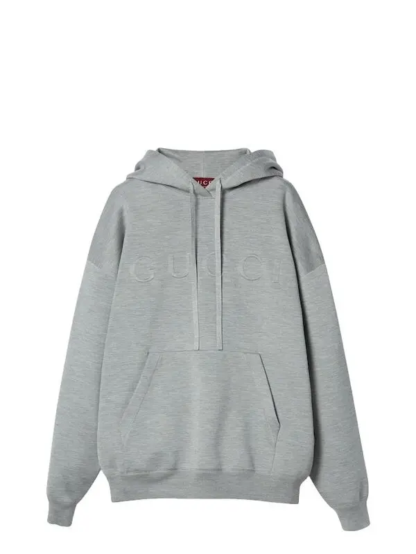 Gucci Extra Fine Knit Hooded Sweater - Grey