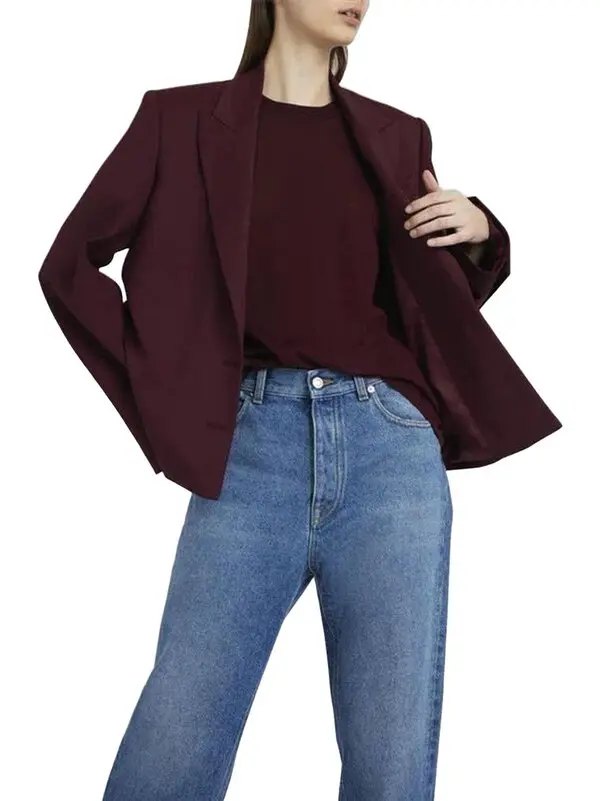 ARMARIUM Raylee Virgin Wool Blazer - Borgogna