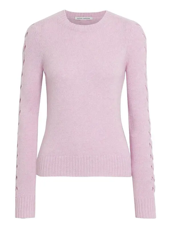 Autumn Cashmere Cable-knit Cashmere Sweater - Pink