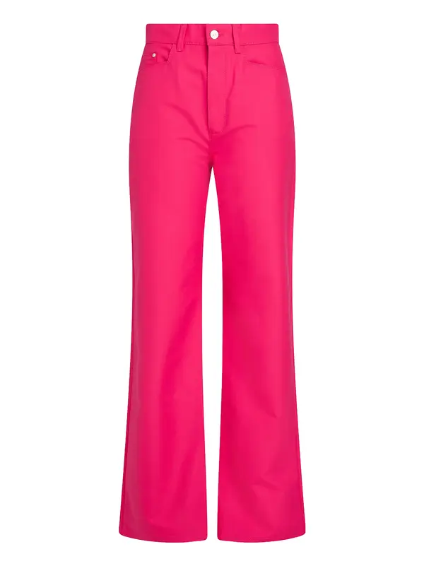 WANDLER High-rise Straight-leg Jeans - Fuchsia