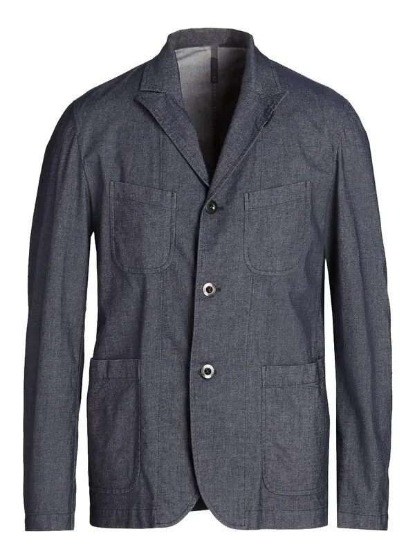 SLOWEAR Cotton-blend Blazer - Dark Denim