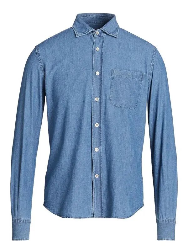 SLOWEAR Glanshirt Cottonchambray Shirt - Light Blue