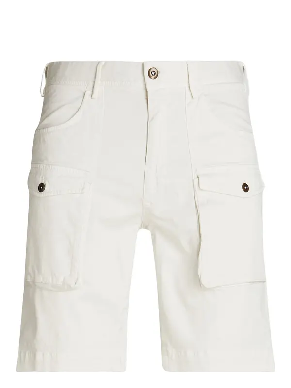SLOWEAR Incotex Cotton-blend Twill Cargo Shorts - Off-white