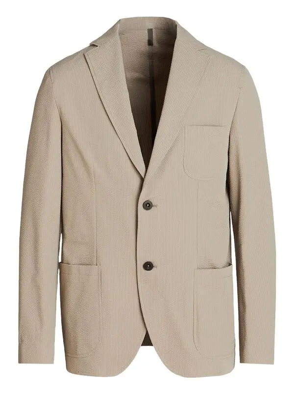 SLOWEAR Seersucker Blazer - Beige
