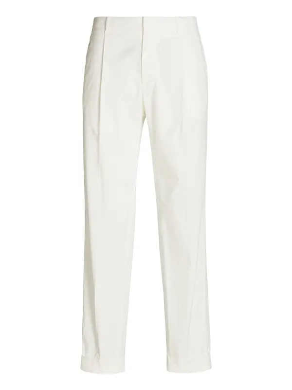 SLOWEAR Incotex Tapered Cotton And Linenblend Twill Chinos - White