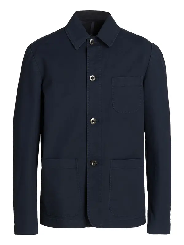 SLOWEAR Montedoro Cotton-blend Jacket - Navy