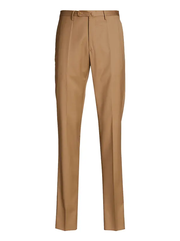 SLOWEAR Incotex Matty Wool-twill Pants - Sand