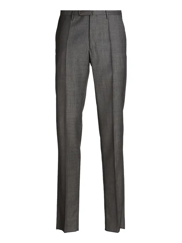 SLOWEAR Incotex Sharkskin Slim-fit Wool Trousers - Gray