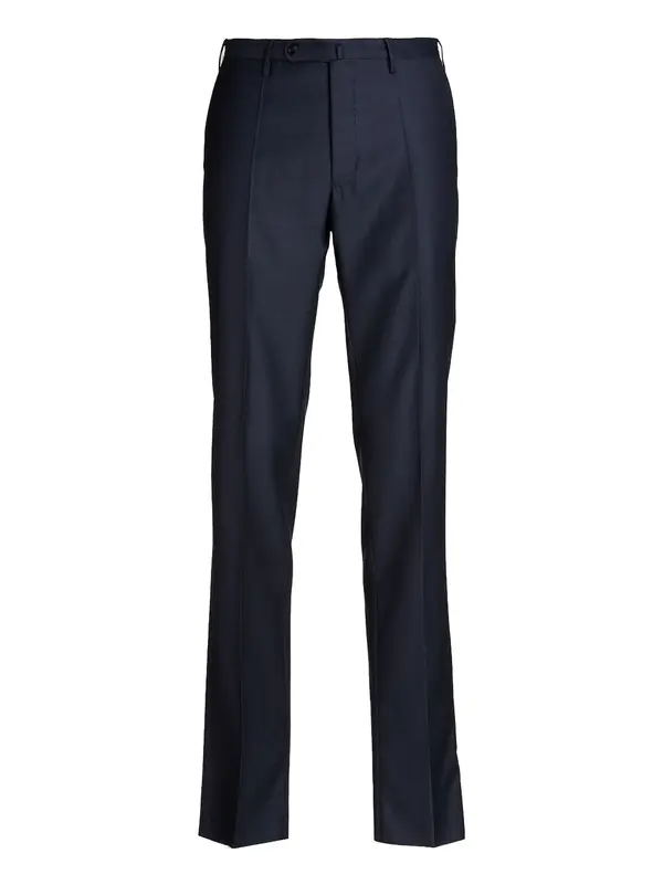 SLOWEAR Incotex Sharkskin Slim-fit Wool Trousers - Navy