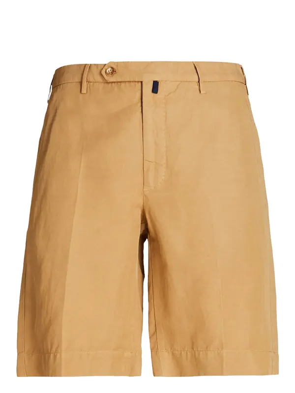 SLOWEAR Incotex Linen And Cotton-blend Chino Shorts - Sand