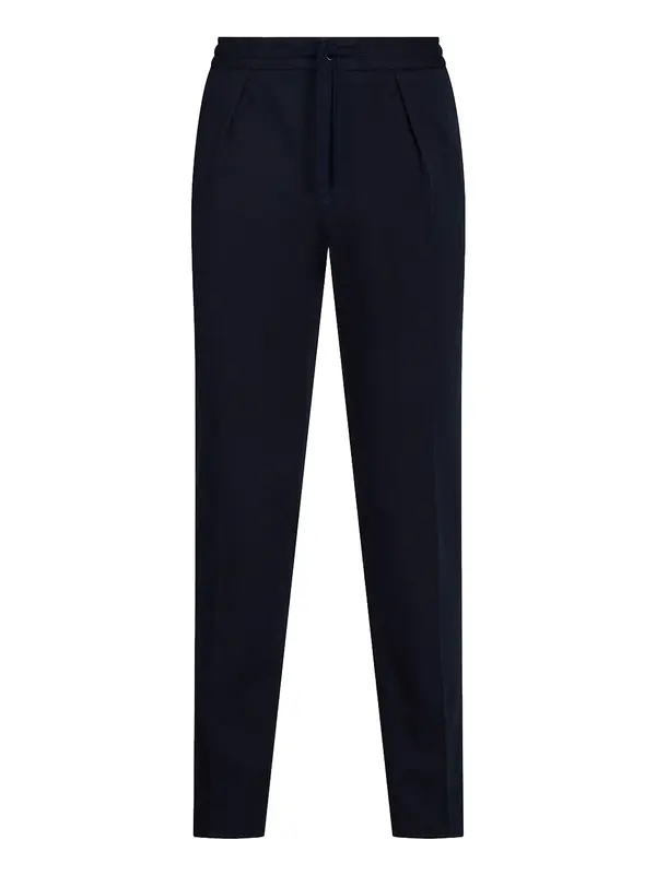 SLOWEAR Incotex Cotton-blend Twill Drawstring Pants - Midnight Blue