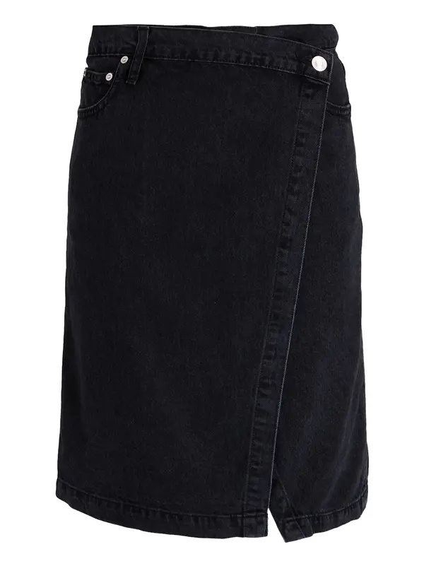 Derek Lam 10 Crosby Denim Wrap Skirt - Dark Denim