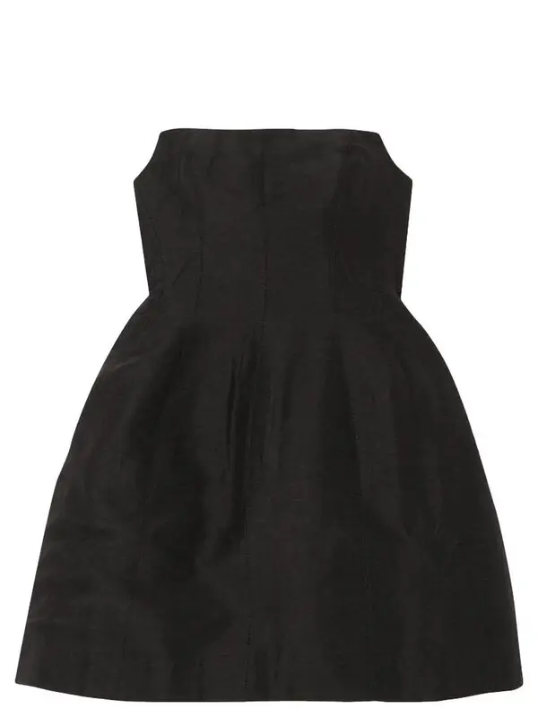 Aje Baret Strapless Mini Dress - Black