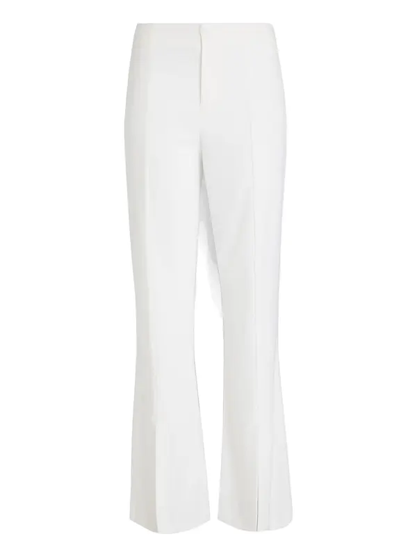 Alice + Olivia Tisa Flared Crepe Pants - Ivory